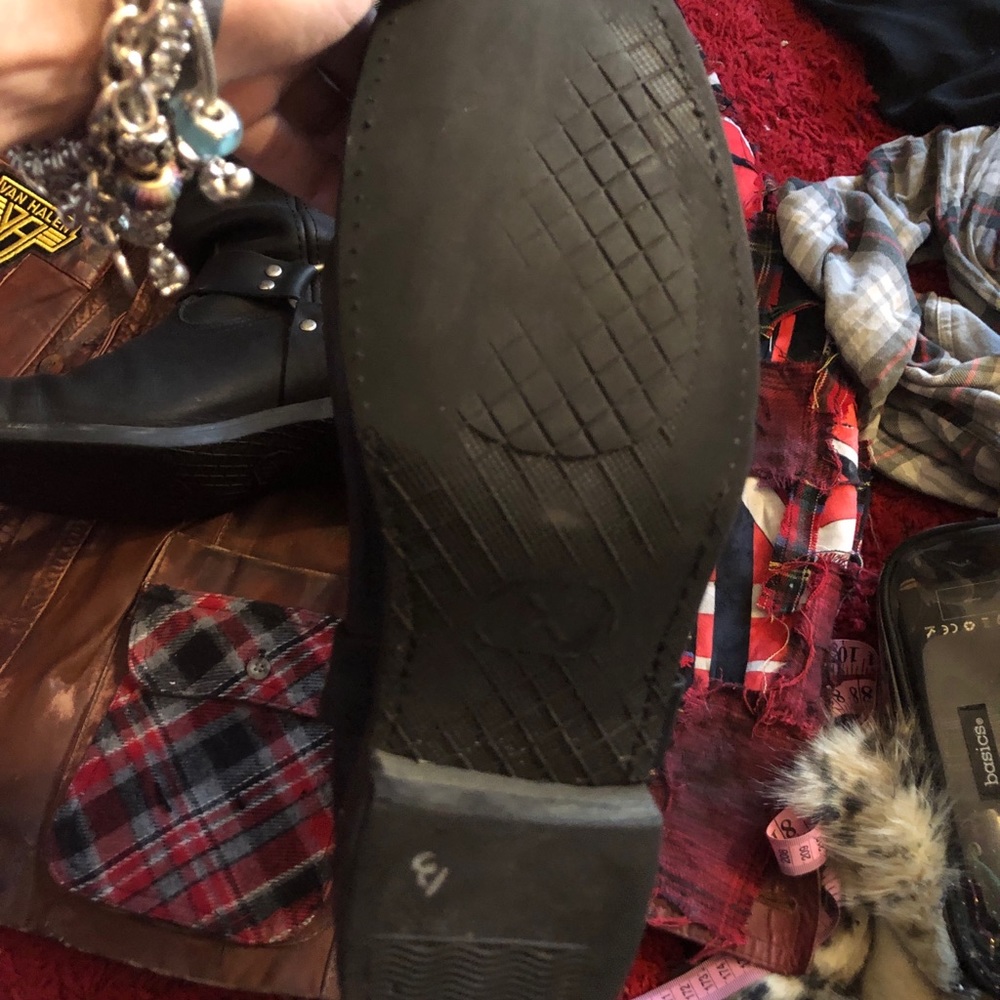 Men’s Al Leather Biker/Punk Rock Boot - Gem